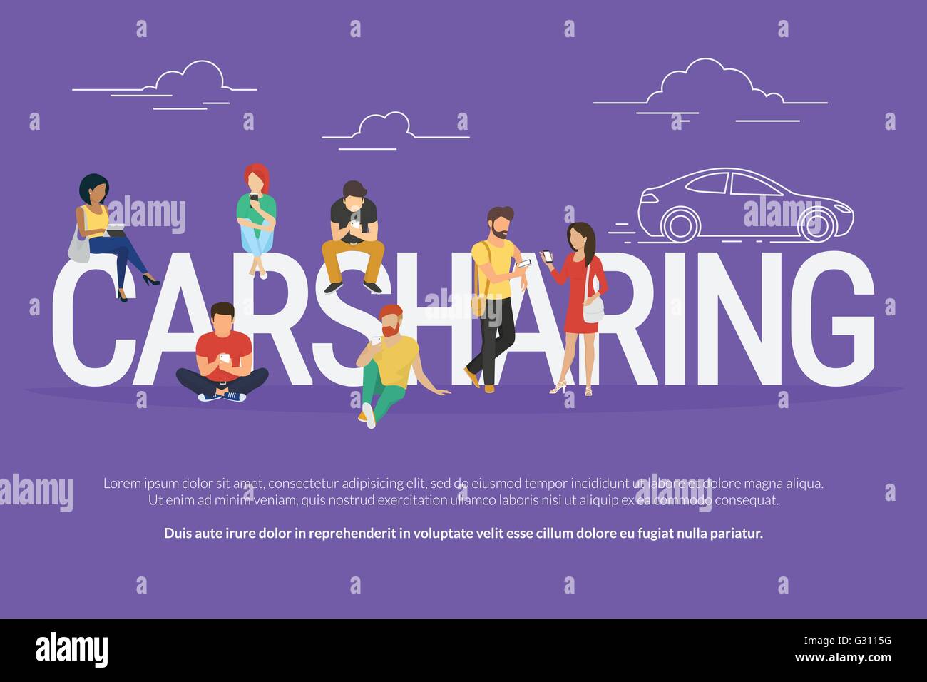 Car sharing poster -Fotos und -Bildmaterial in hoher Auflösung – Alamy