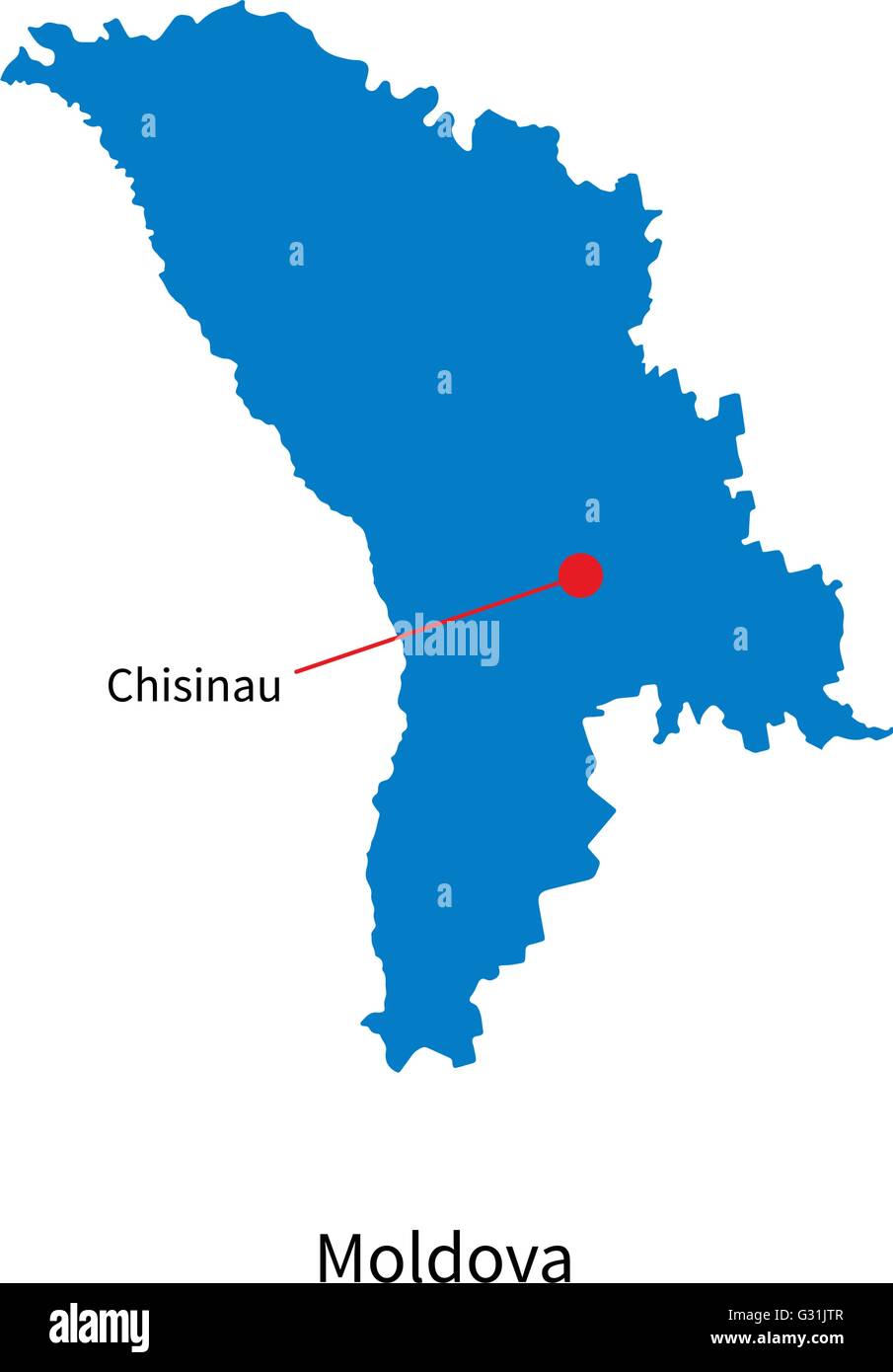 Moldova political map capital chisinau Stock-Vektorgrafiken kaufen - Alamy
