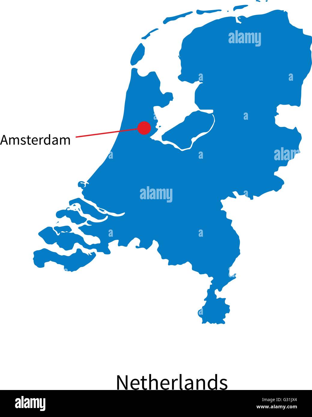 Niederlande karte -Fotos und -Bildmaterial in hoher Auflösung – Alamy