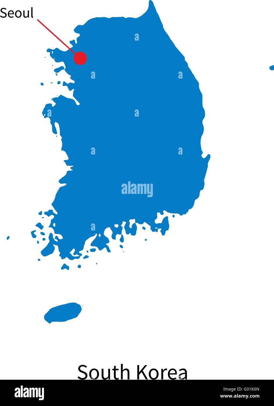Korea karte -Fotos und -Bildmaterial in hoher Auflösung – Alamy