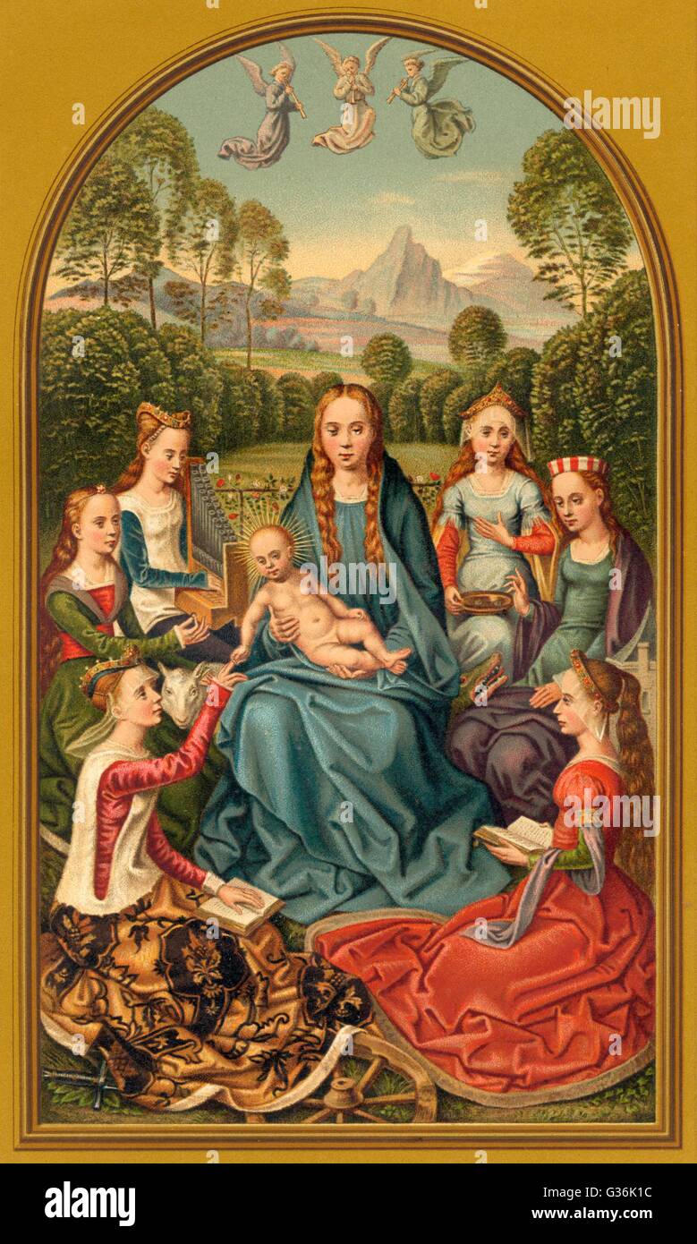 Jesus umgeben von heiligen -Fotos und -Bildmaterial in hoher Auflösung – Alamy