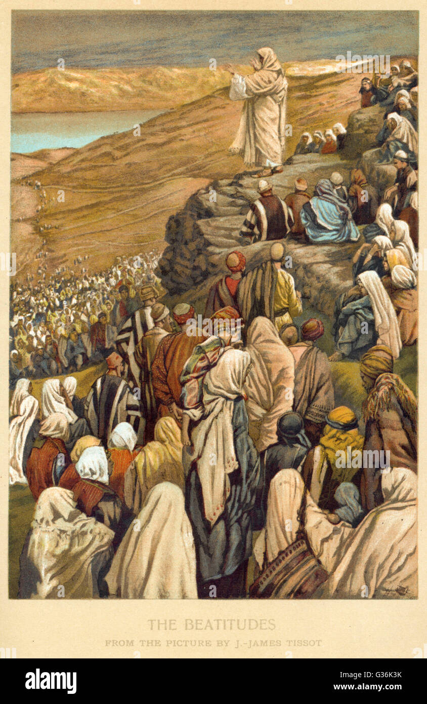 Jesus predigt die predigt auf dem berg -Fotos und -Bildmaterial in ...