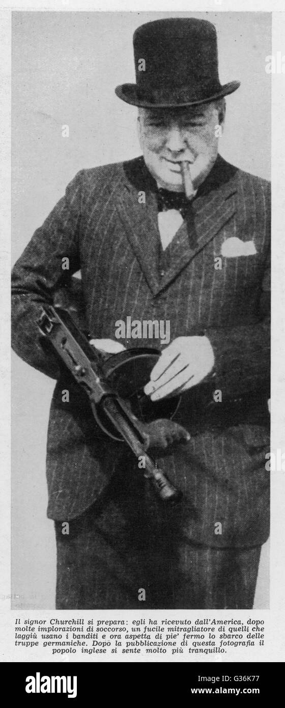 Winston churchill with gun -Fotos und -Bildmaterial in hoher Auflösung ...