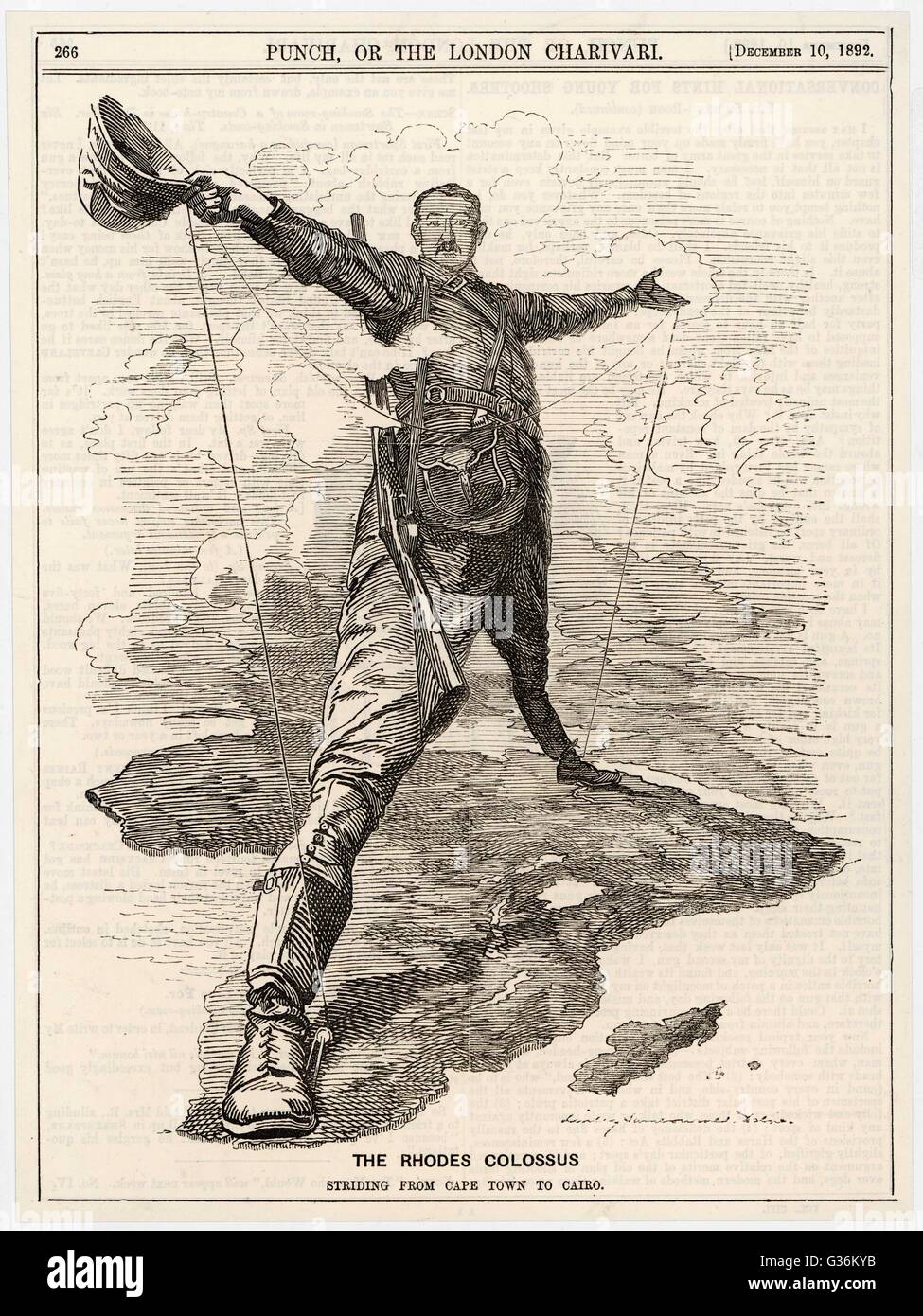 Cecil Rhodes (1853-1902) Staatsmann, Finanzier, imperialistischen. Ein ...