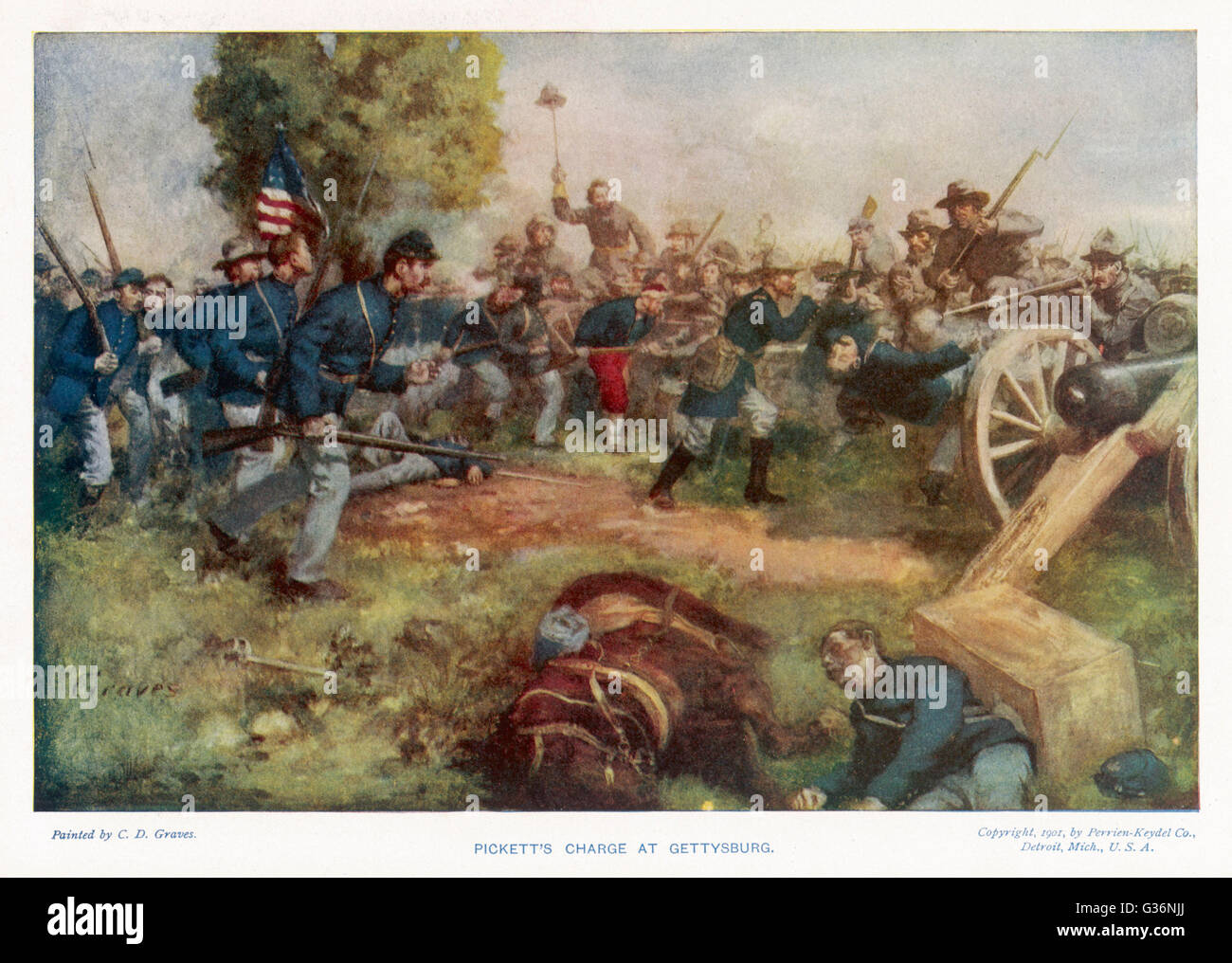 Battle Of Gettysburg 1863 Stockfotos & Battle Of Gettysburg 1863 Bilder ...