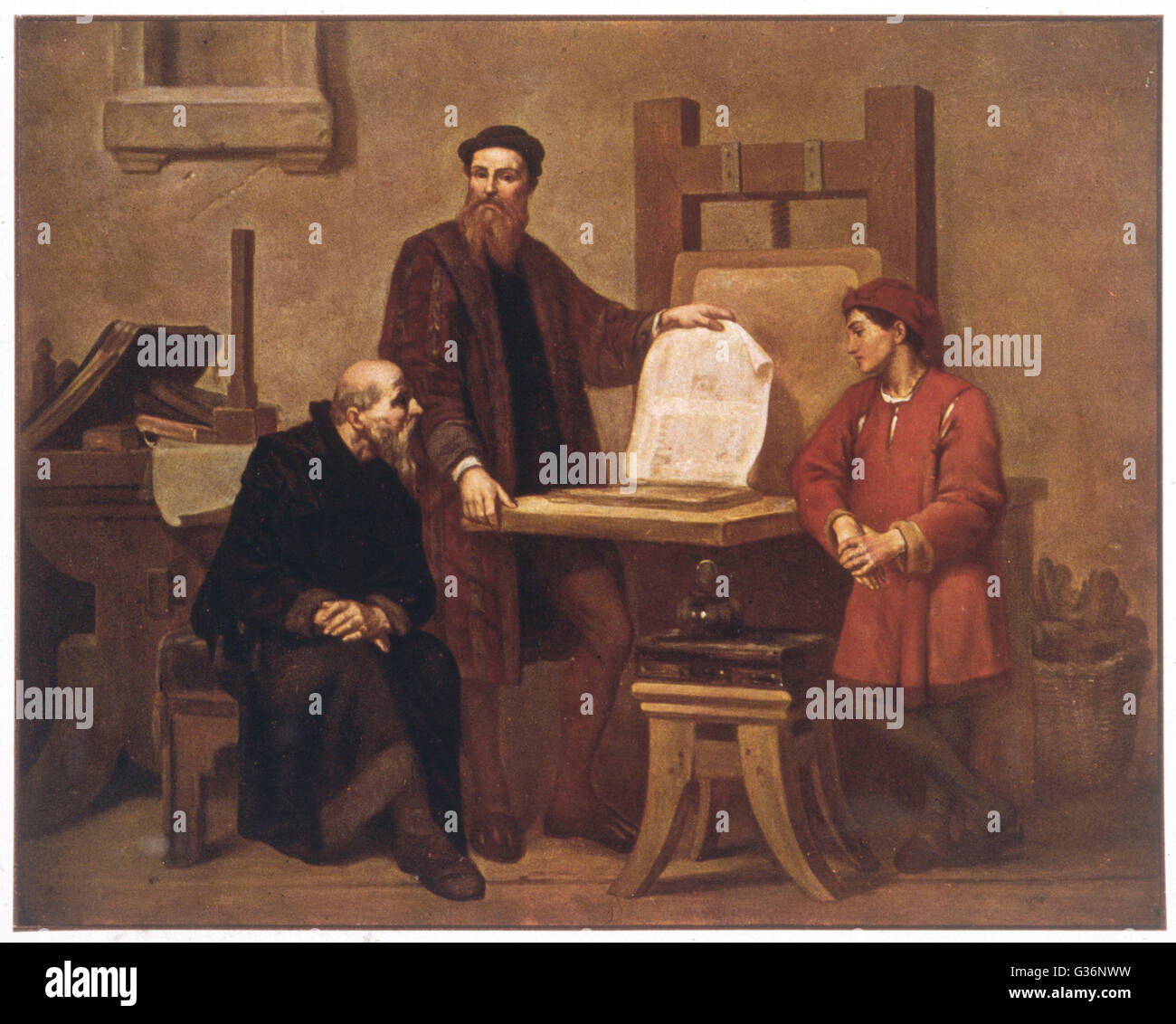 Gutenberg Druckerpresse Stockfotos und -bilder Kaufen - Alamy