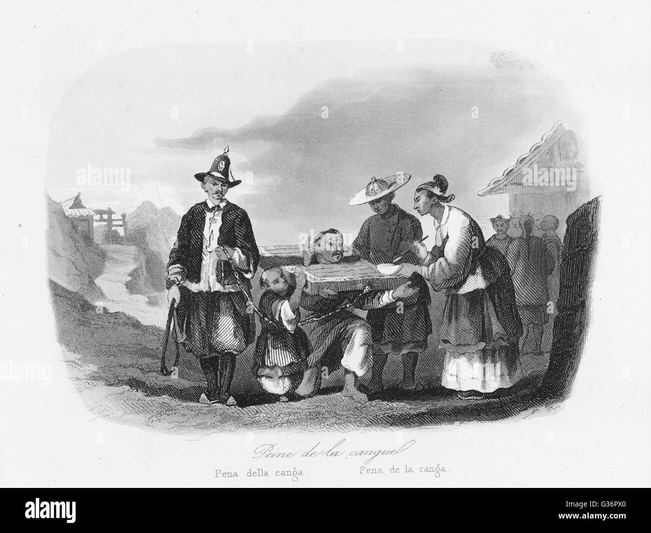 Chinese Cangue Stockfotos und -bilder Kaufen - Alamy