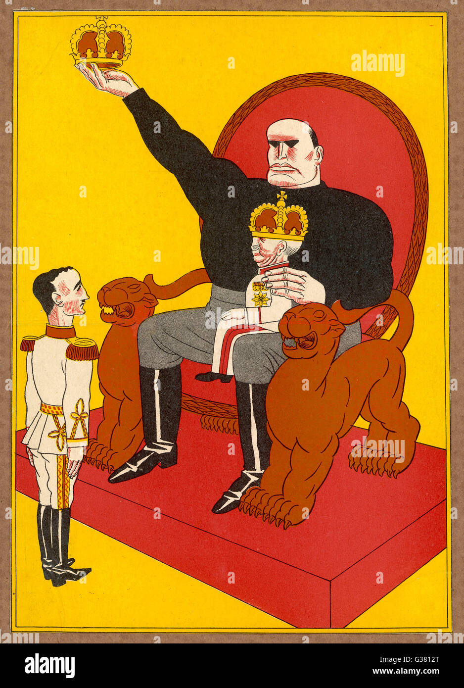 Mussolini cartoon -Fotos und -Bildmaterial in hoher Auflösung – Alamy