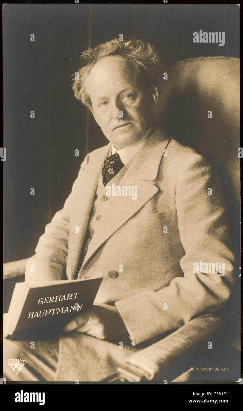 By gerhart hauptmann -Fotos und -Bildmaterial in hoher Auflösung – Alamy
