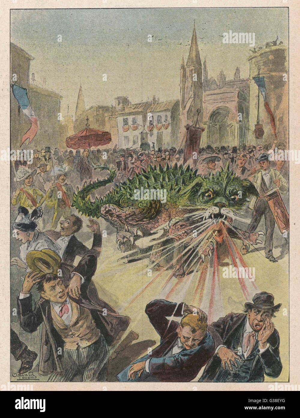 Die prozession die tarasque bei tarascon datum -Fotos und -Bildmaterial ...