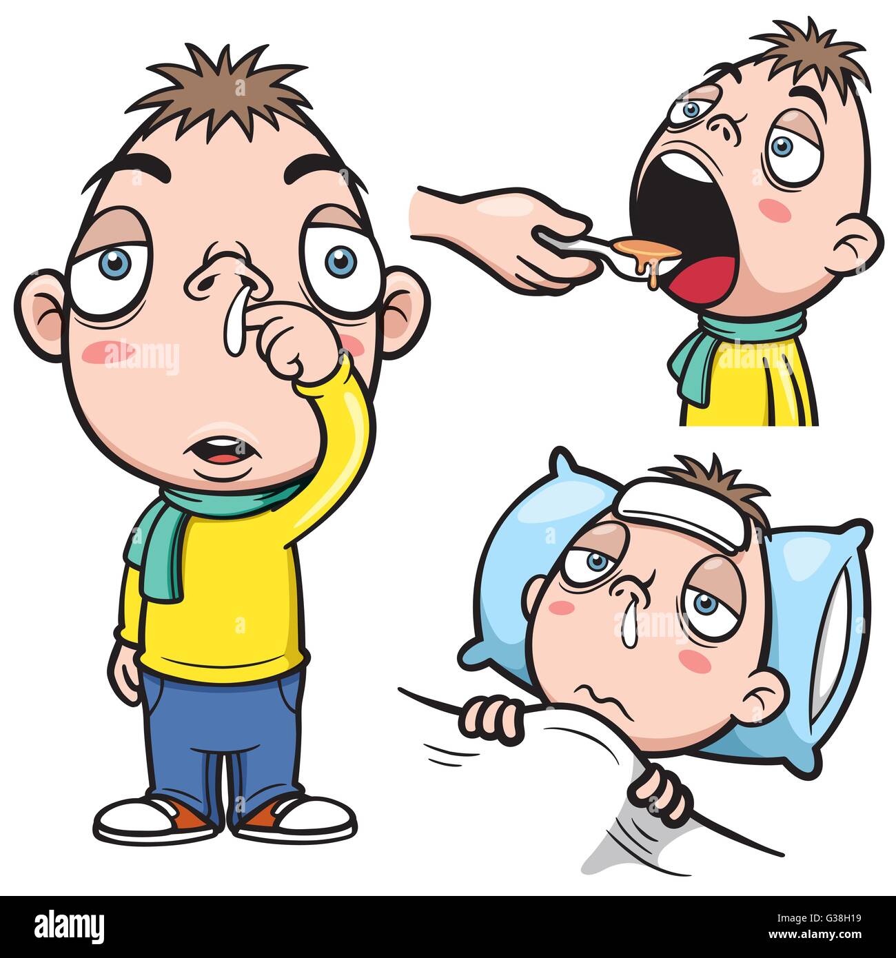 Sick Cartoon Stockfotos & Sick Cartoon Bilder - Alamy