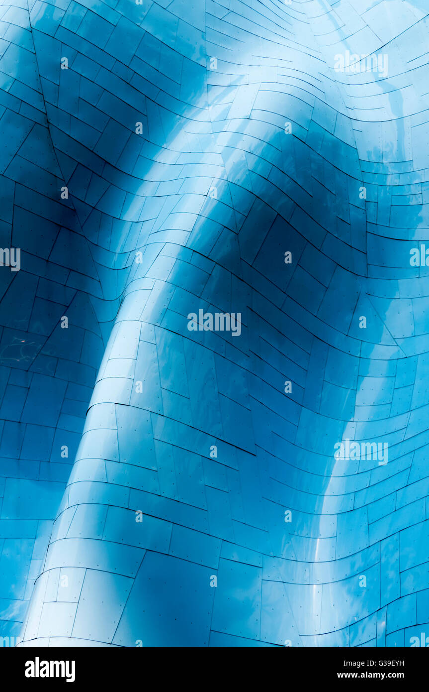 Detail der Fassade EMP Museum in Seattle Center von Frank Gehry ...