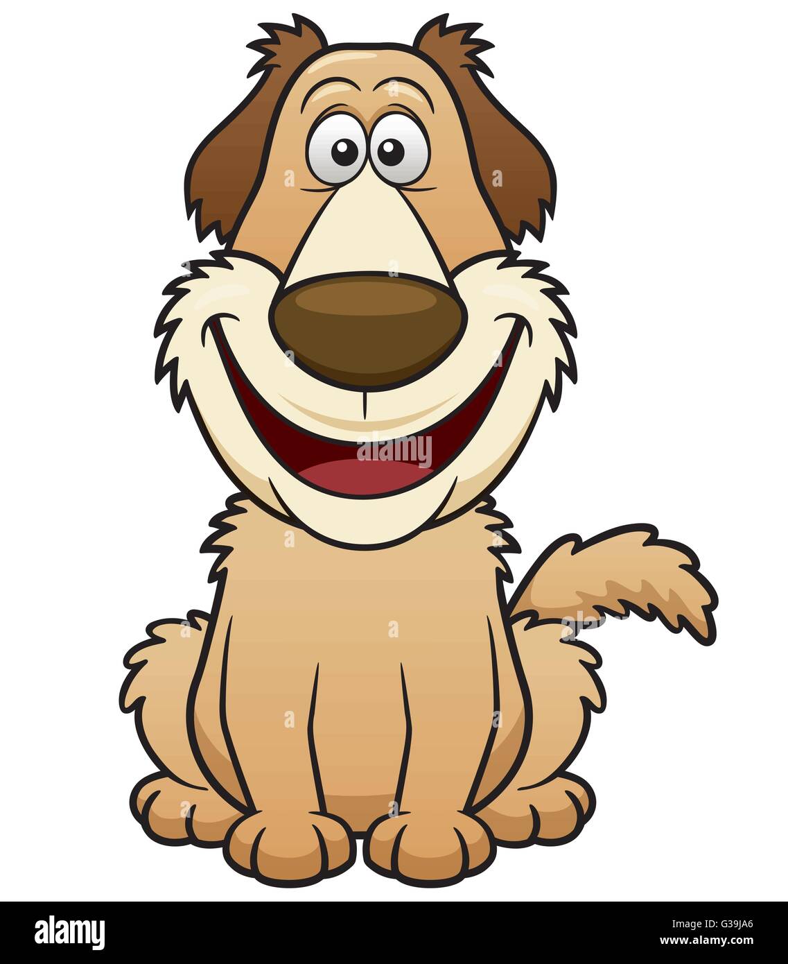 Vektor-Illustration Cartoon Hund Stock-Vektorgrafik - Alamy