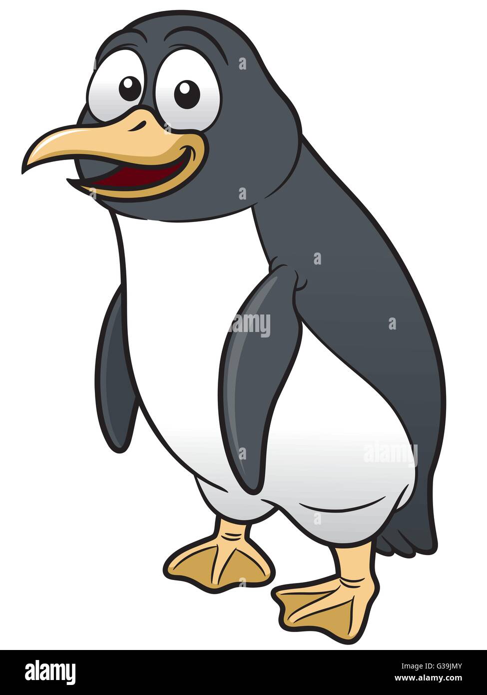 Vektor-Illustration der Pinguin Cartoon Stock-Vektorgrafik - Alamy
