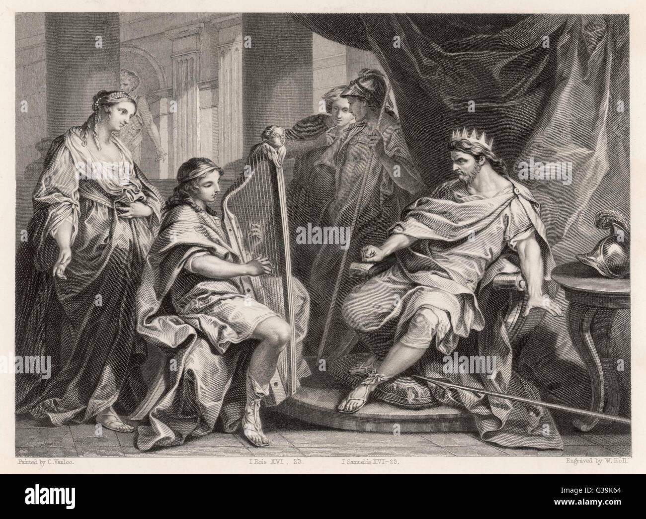 König david spielt eine harfe -Fotos und -Bildmaterial in hoher ...