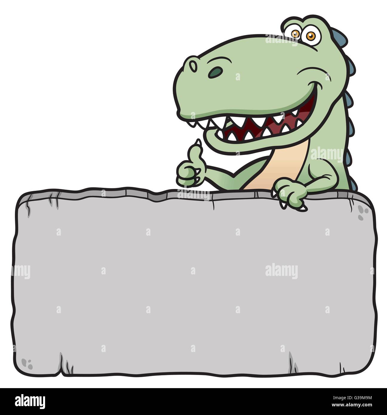 Cartoon happy dinosaur Stock-Vektorgrafiken kaufen - Alamy