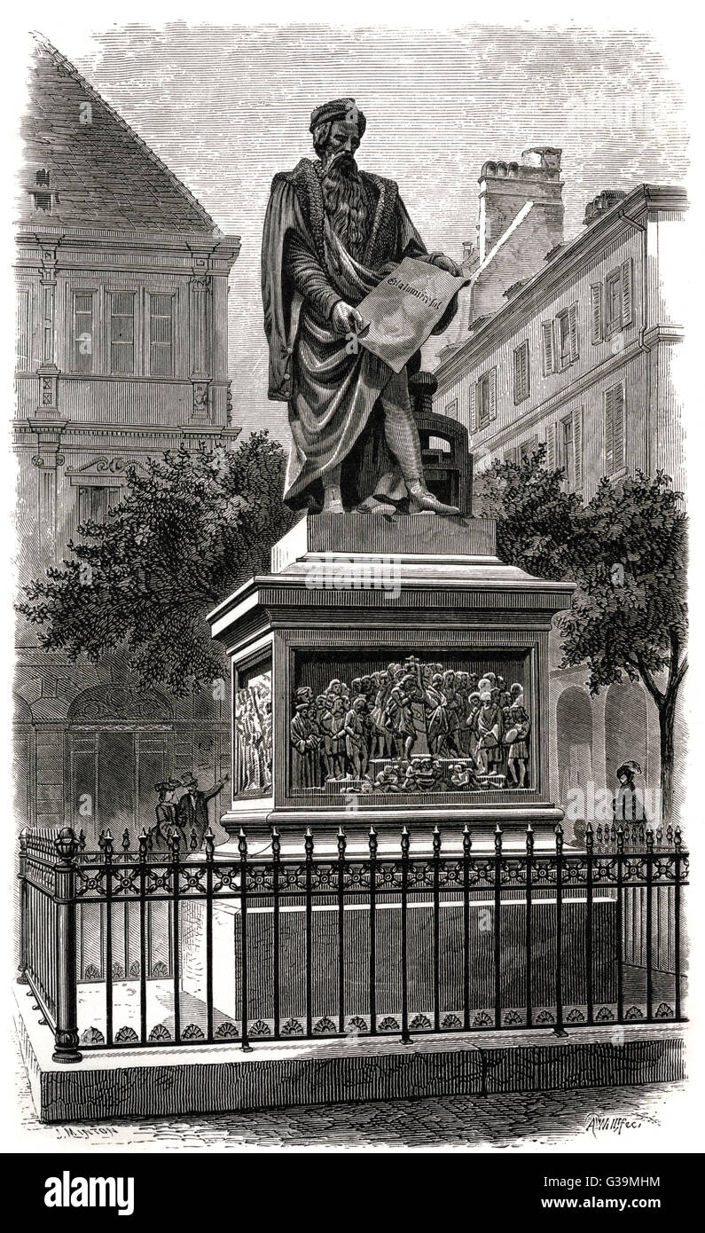 Johann printer gutenberg -Fotos und -Bildmaterial in hoher Auflösung – Alamy