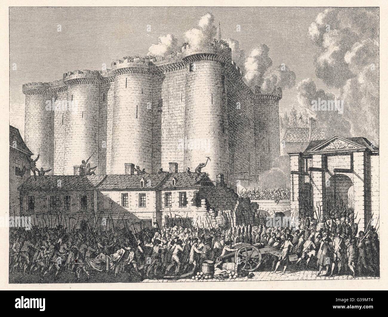 French Revolution 1789 Storming Bastille Stockfotos und -bilder Kaufen ...