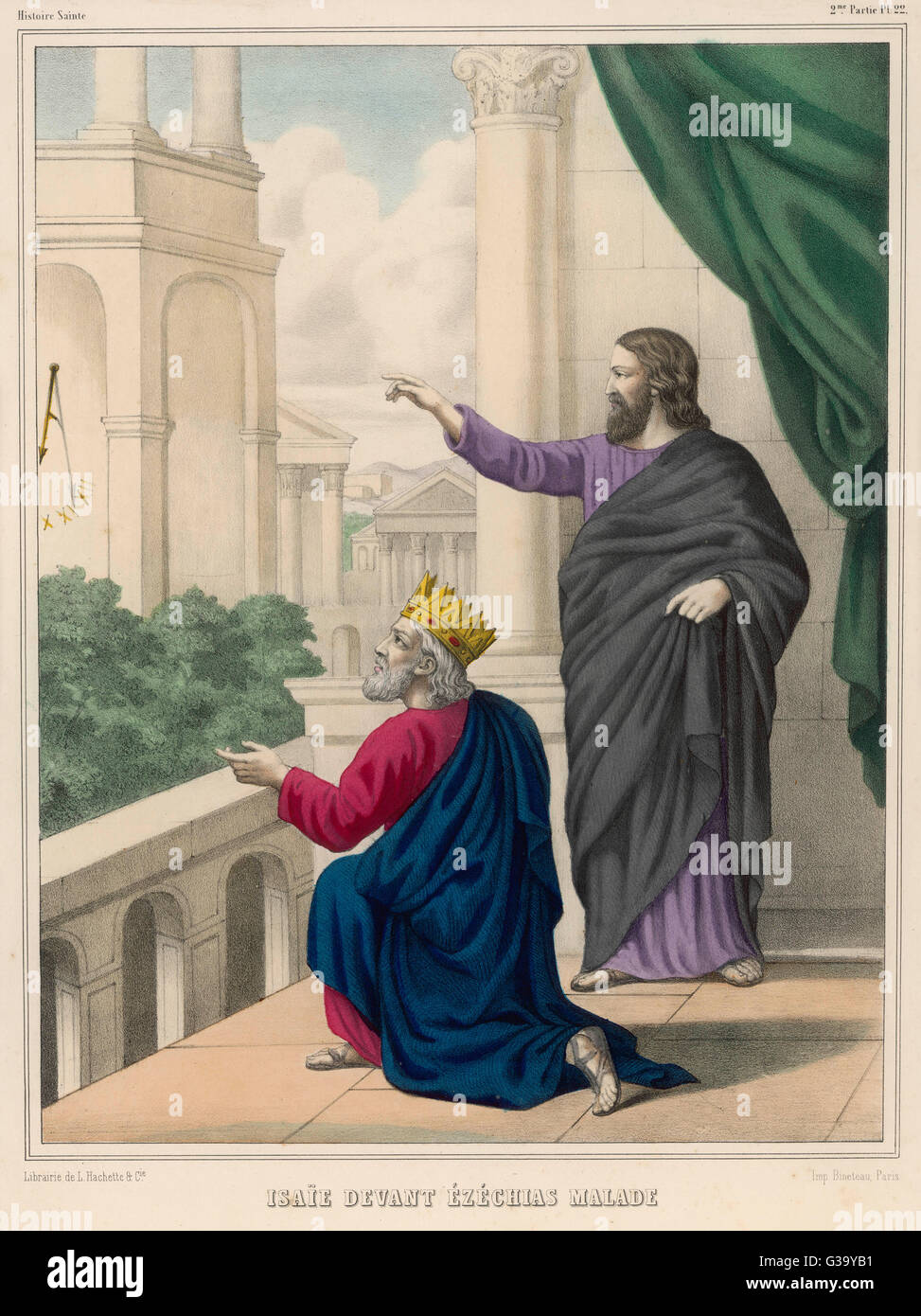 Hiskia, König von Juda, ist todkrank, aber er bittet Gott, ihm weitere ...