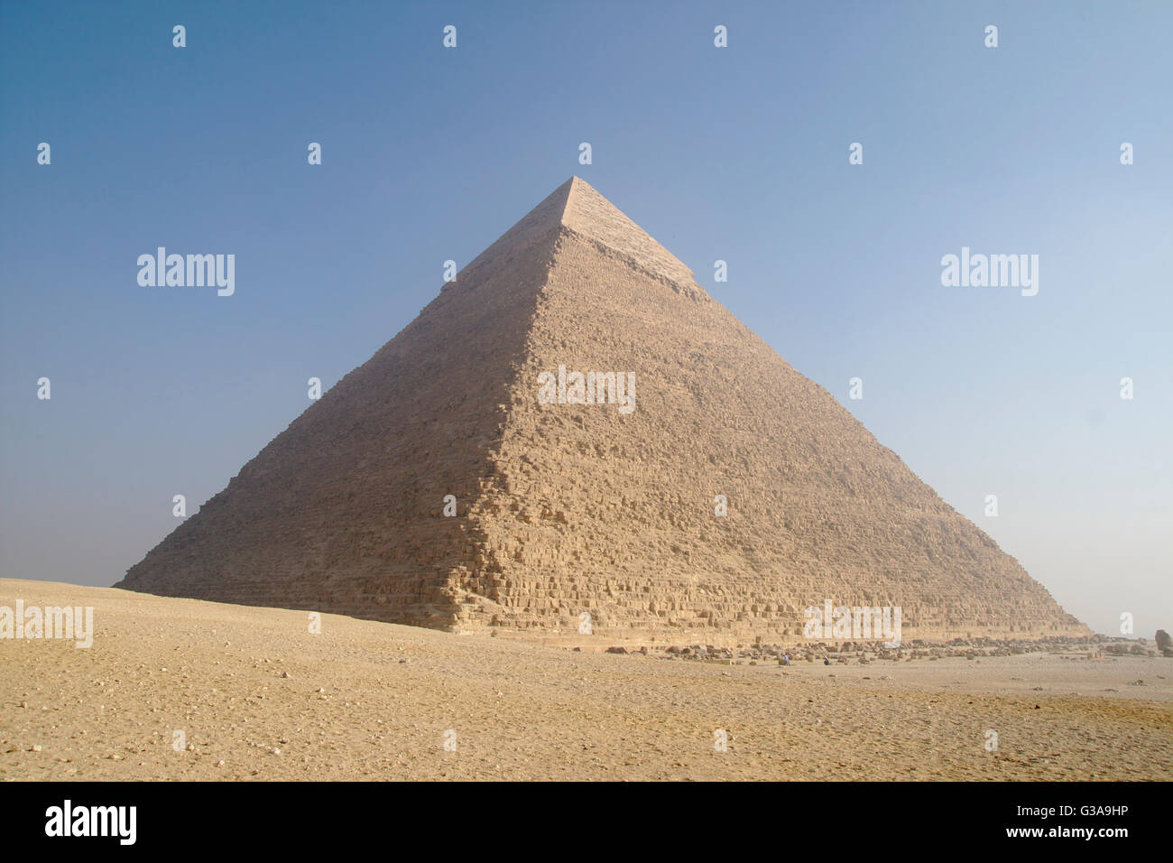 Pyramide des Chephren (Chephren), Pyramiden von Gizeh, Ägypten ...