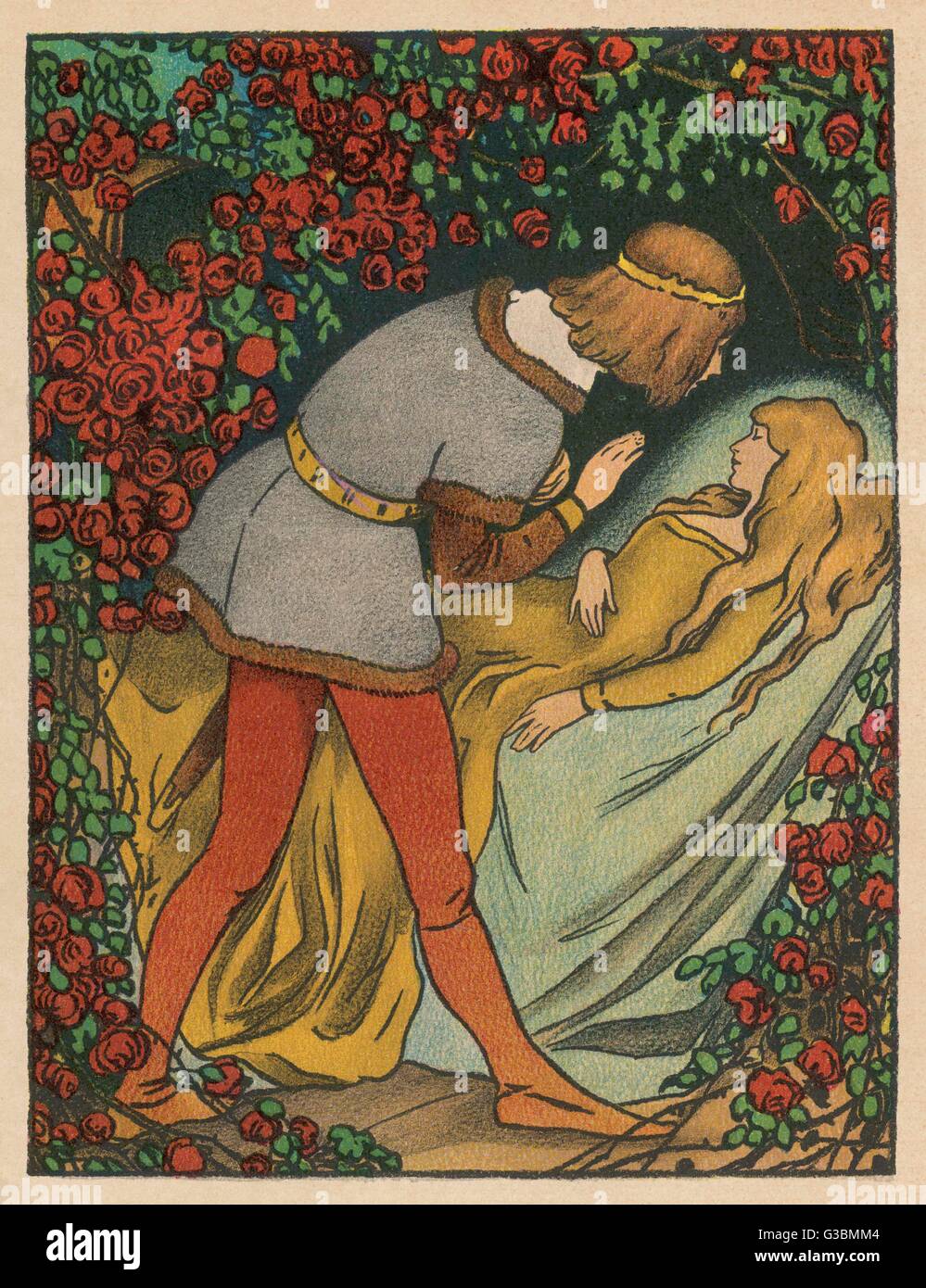 Literature fairy tales sleeping beauty -Fotos und -Bildmaterial in ...