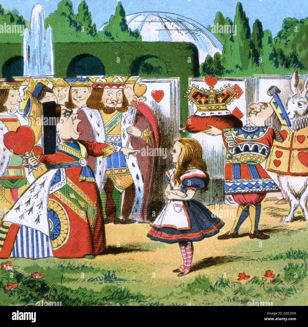 Alice im Wunderland, Alice und Rote Königin Stockfotografie - Alamy