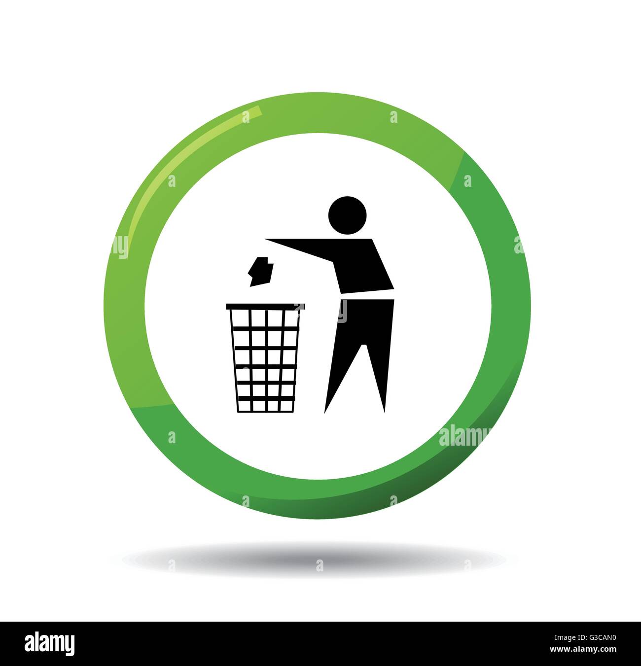 Keinen Müll, Vektor-Zeichen Stock-Vektorgrafik - Alamy