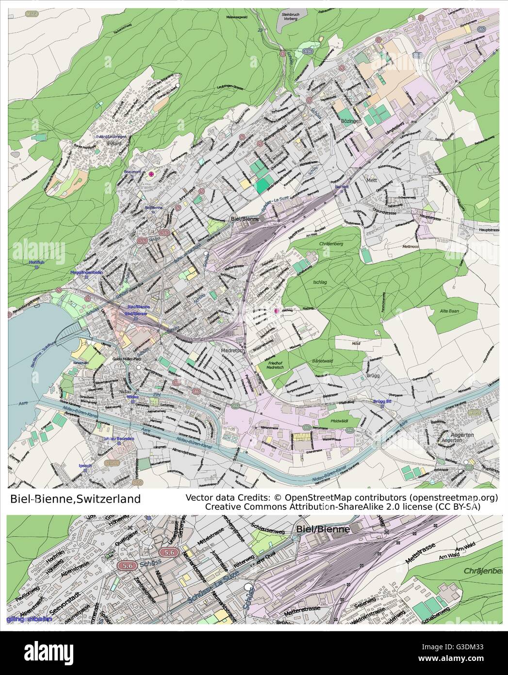 Luftbild der stadt biel* -Fotos und -Bildmaterial in hoher Auflösung ...