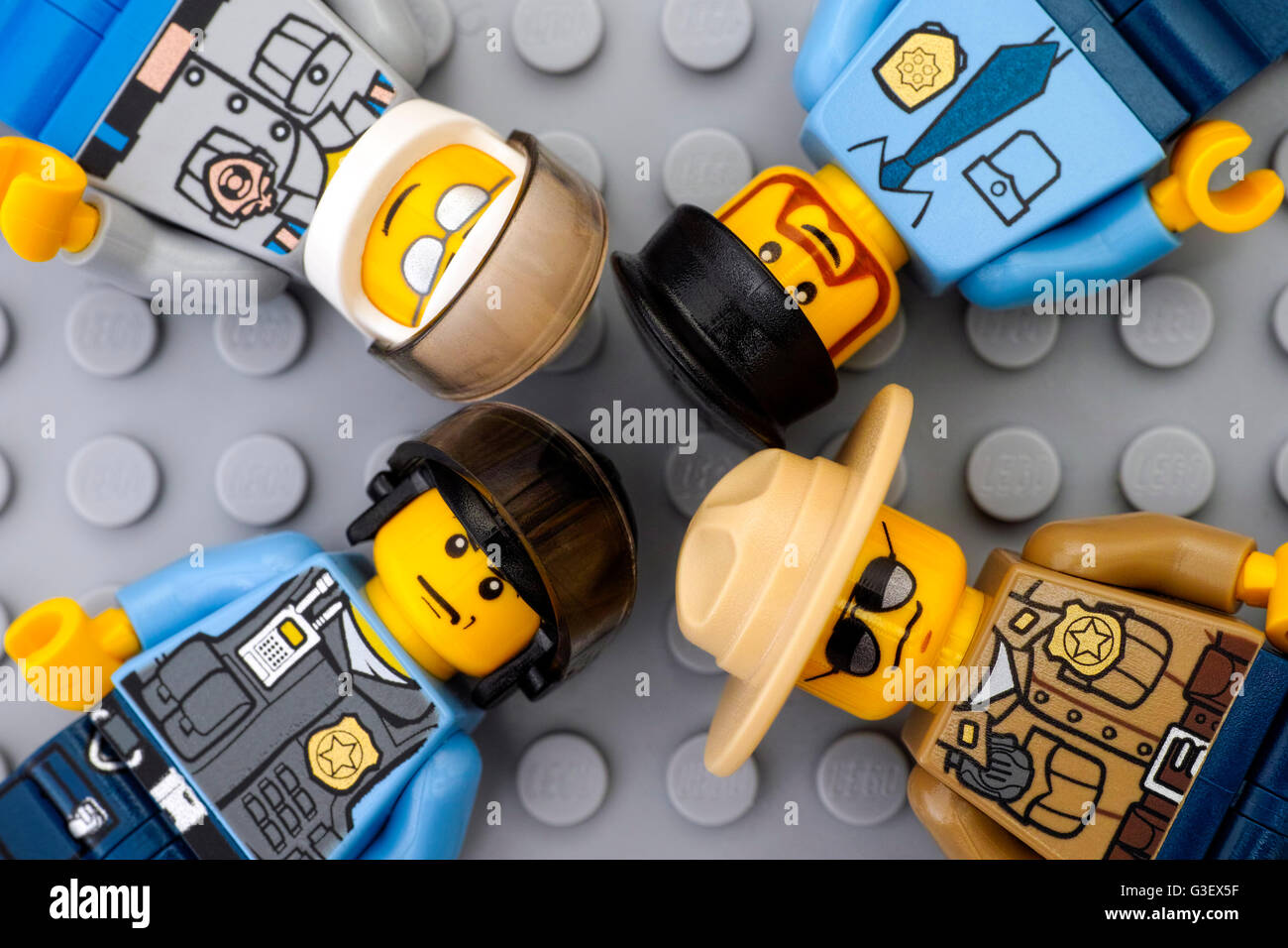 Polizei minifiguren lego Stockfotos und -bilder Kaufen - Alamy