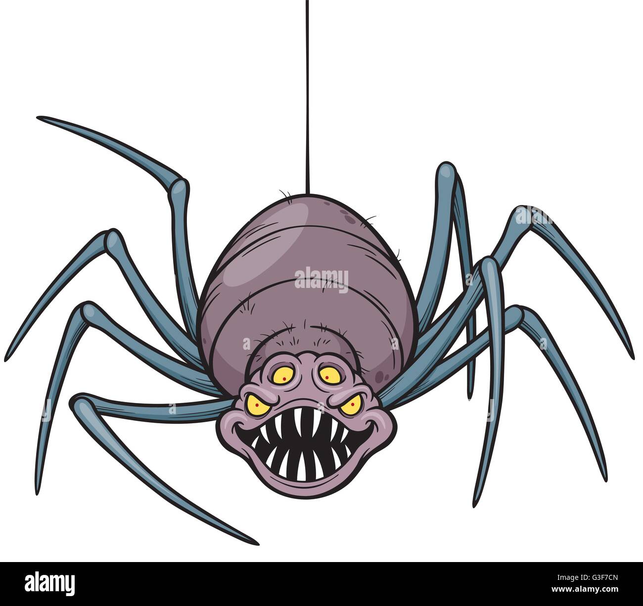 Vektor Illustration Cartoon Spider Stock Vektorgrafik Alamy