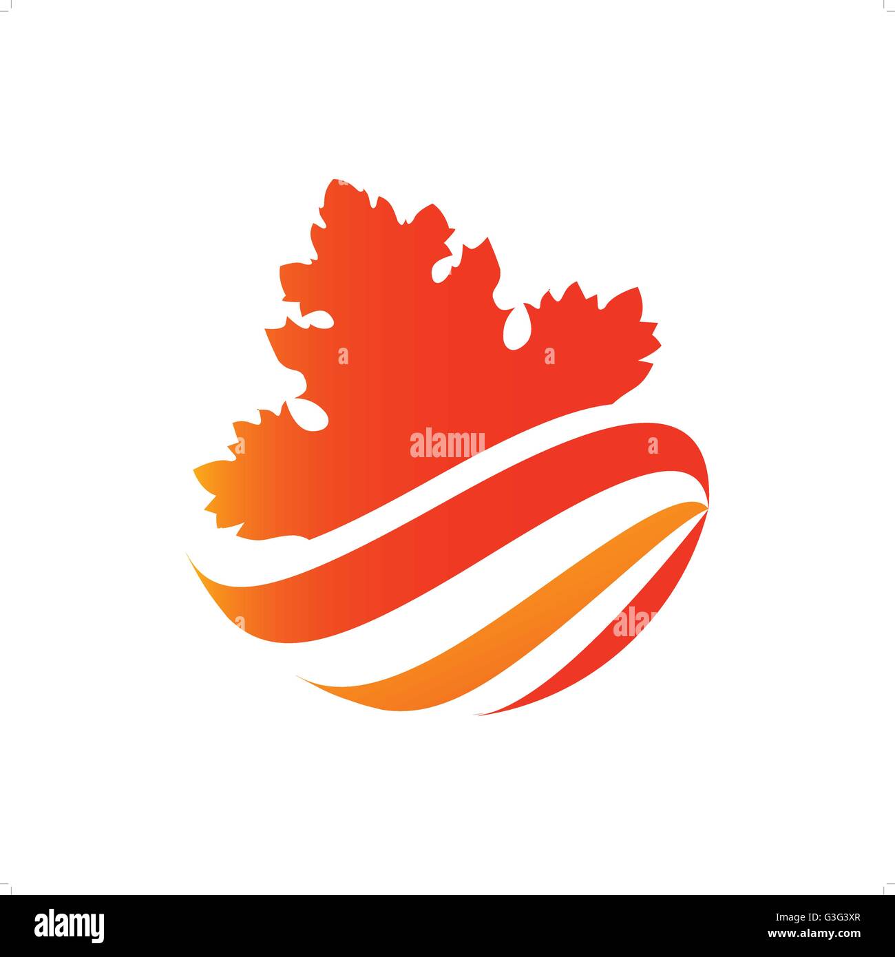 Schönen stilisierte Weinberg Logo-Vektor-Illustration isoliert auf ...