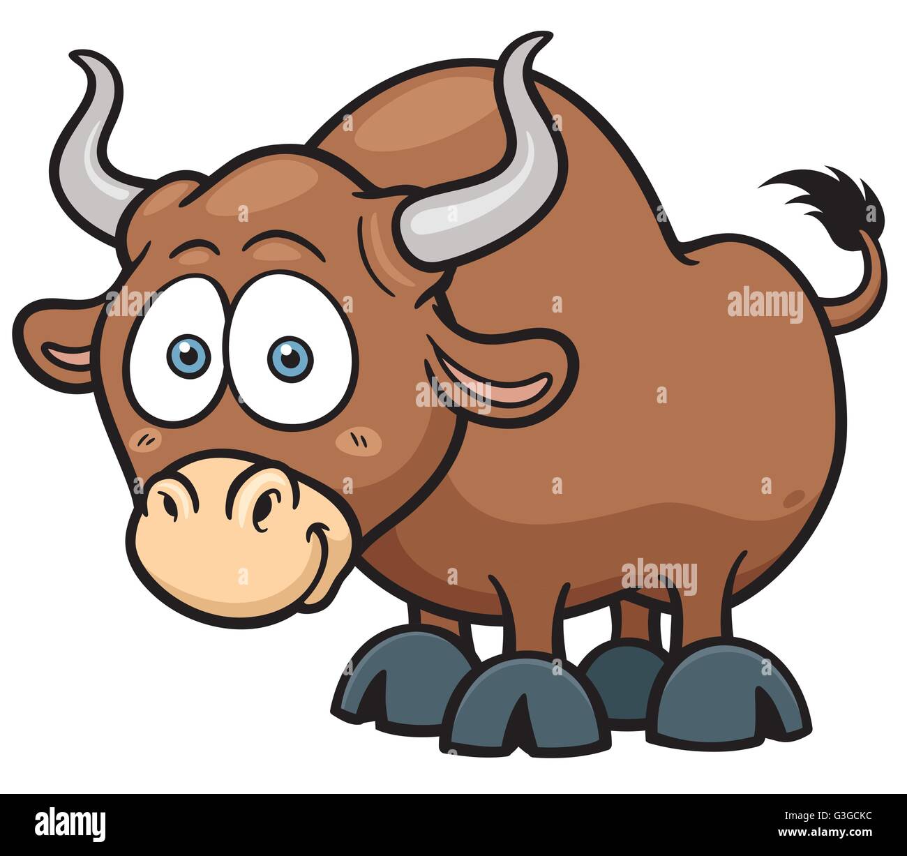 Bull cartoon illustration Stock-Vektorgrafiken kaufen - Alamy