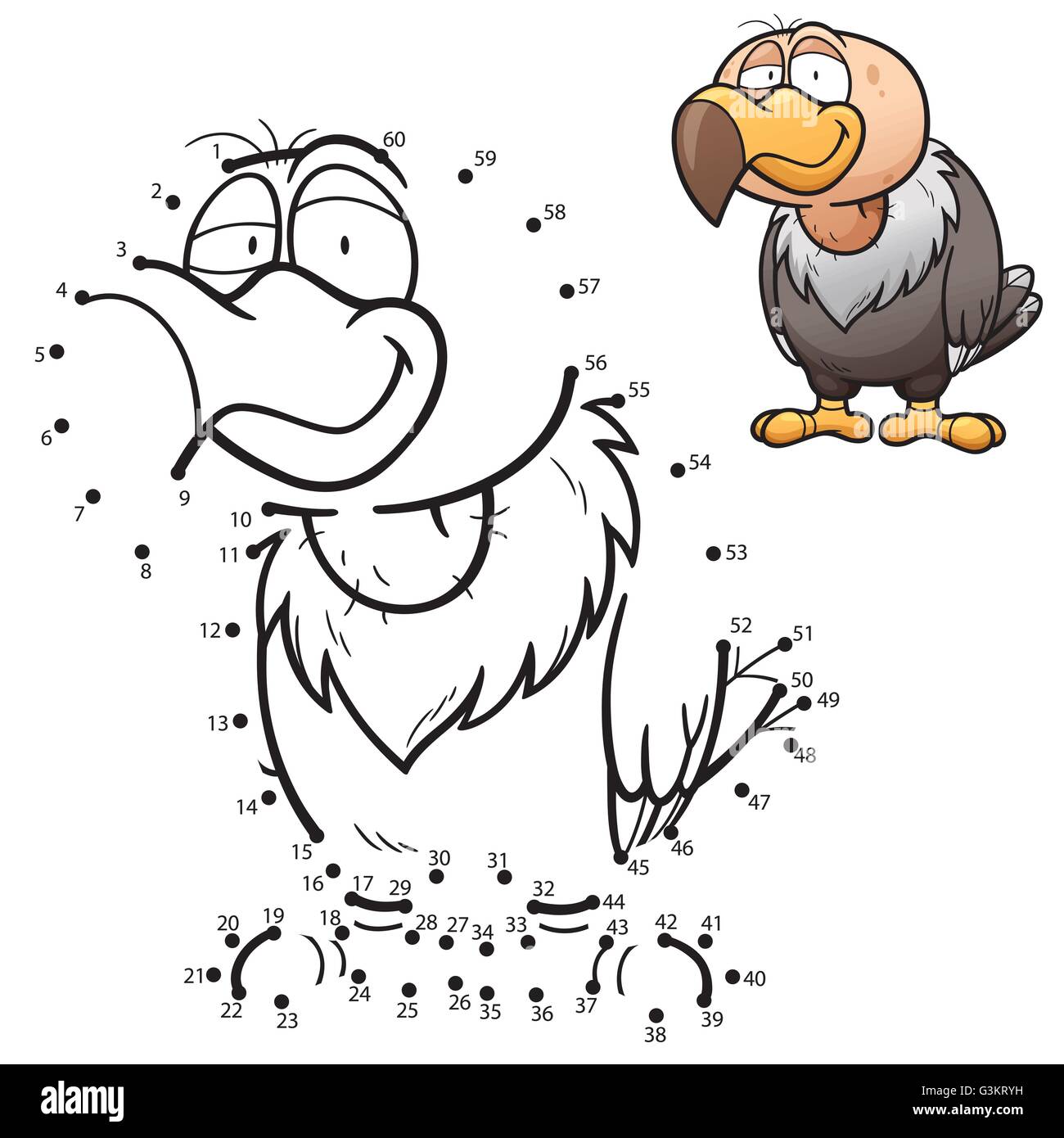 Geier zeichnen Stock-Vektorgrafiken kaufen - Alamy