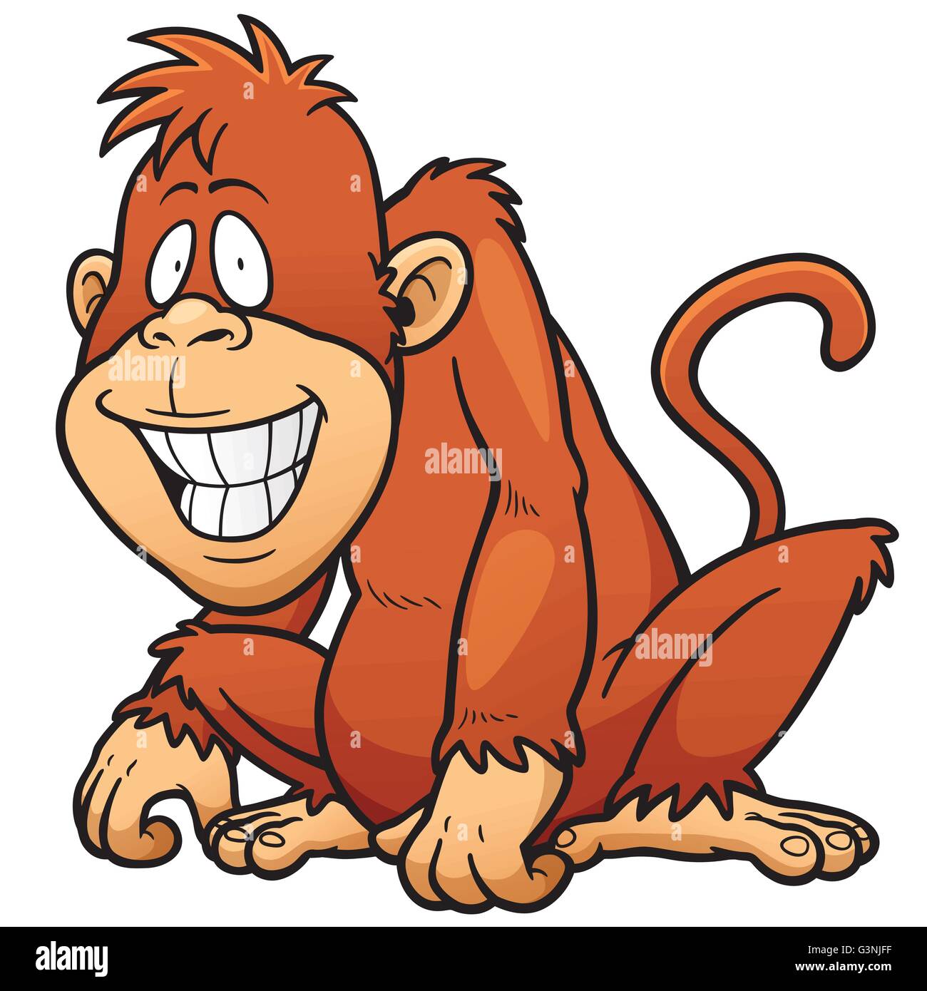 Affe umriss Stock-Vektorgrafiken kaufen - Seite 2 - Alamy