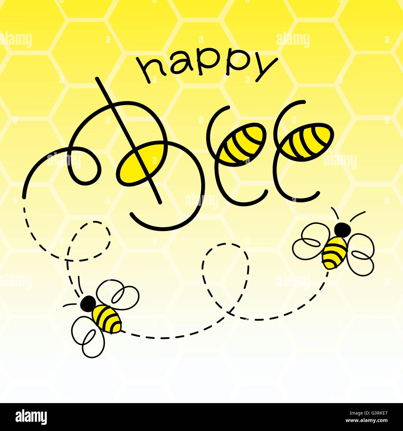 Biene illustration Stock-Vektorgrafiken kaufen - Alamy