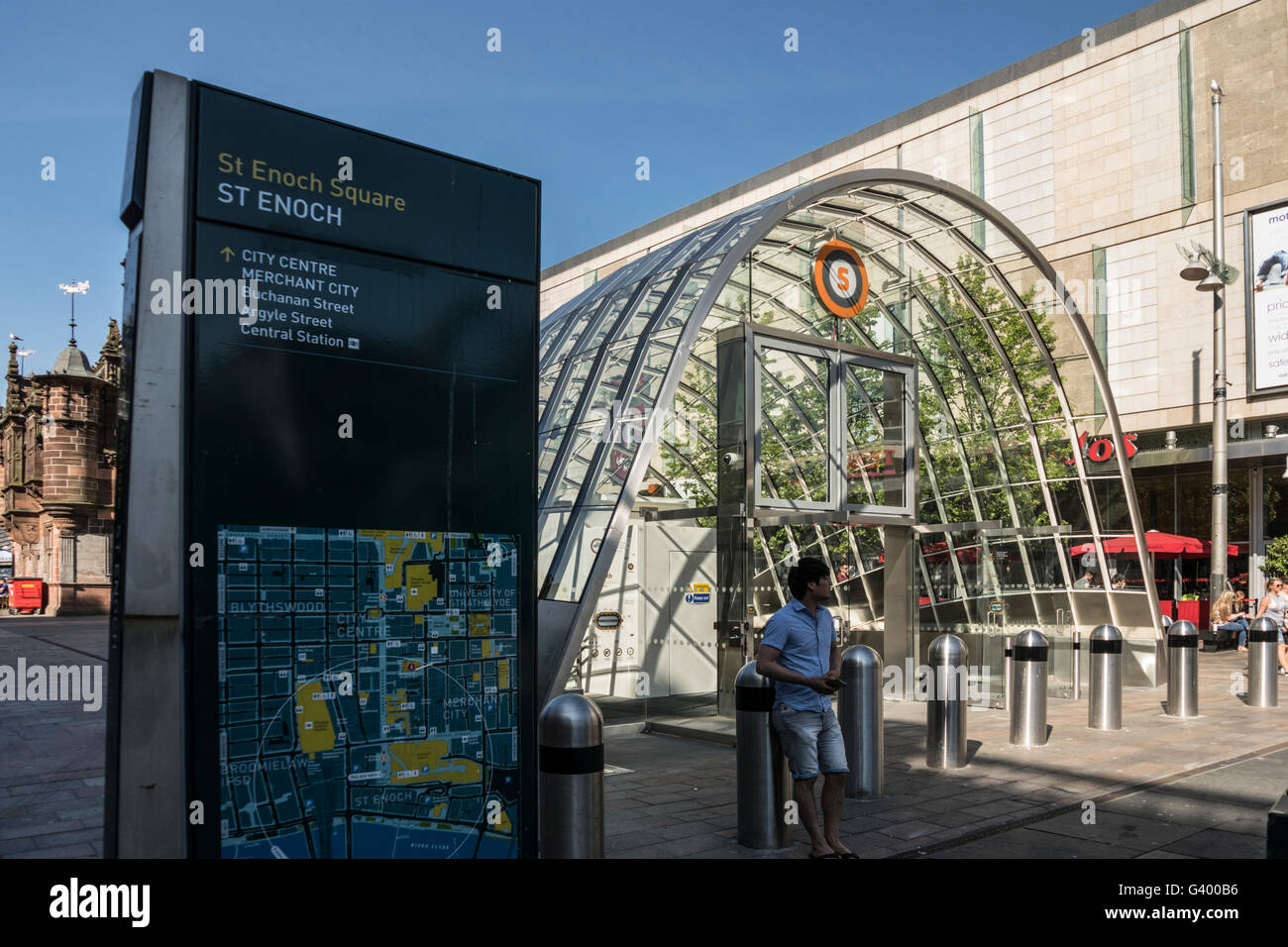 Map Of Glasgow Stockfotos und -bilder Kaufen - Alamy