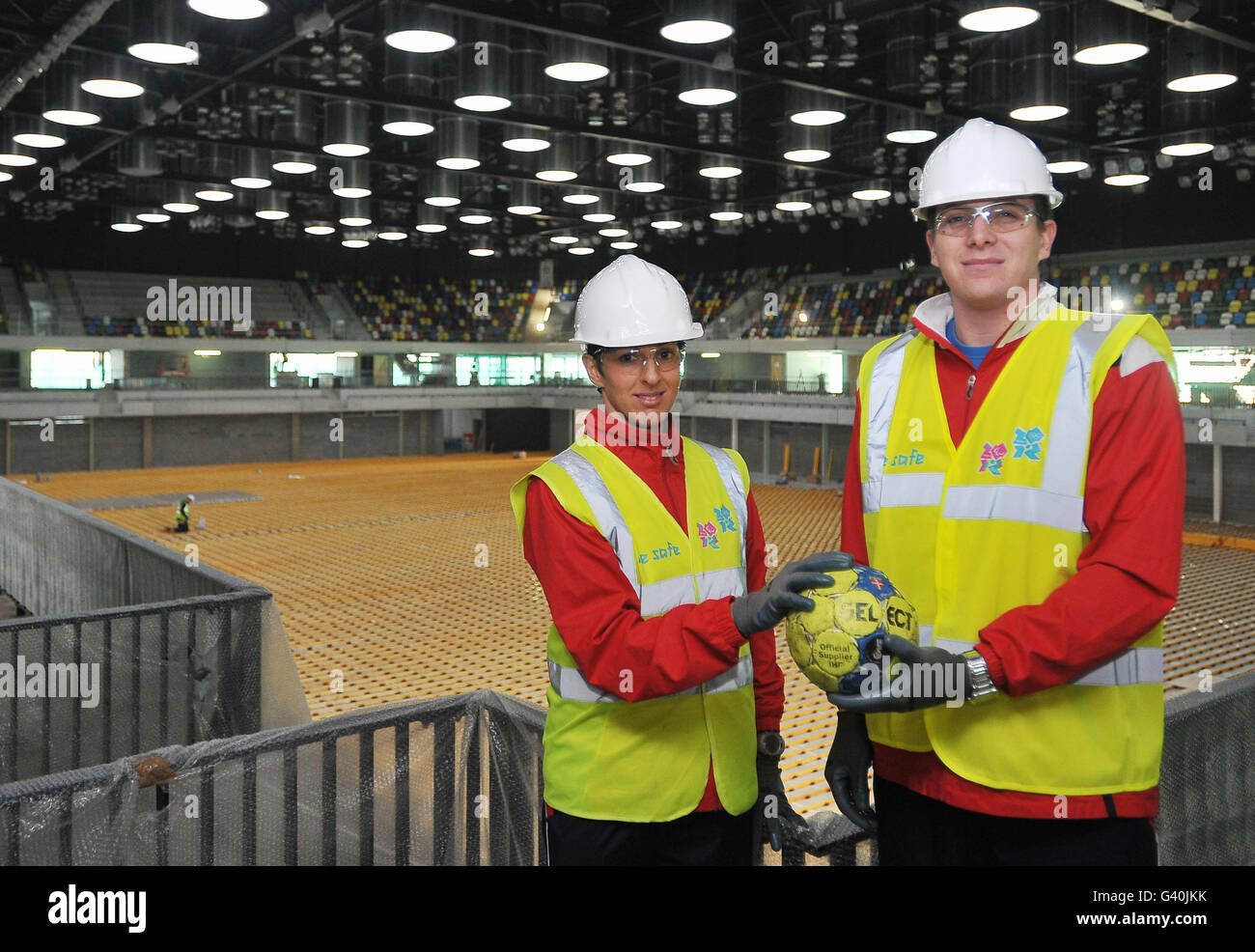 Bobby White und Dani Sposi (links), die olympischen Handball ...