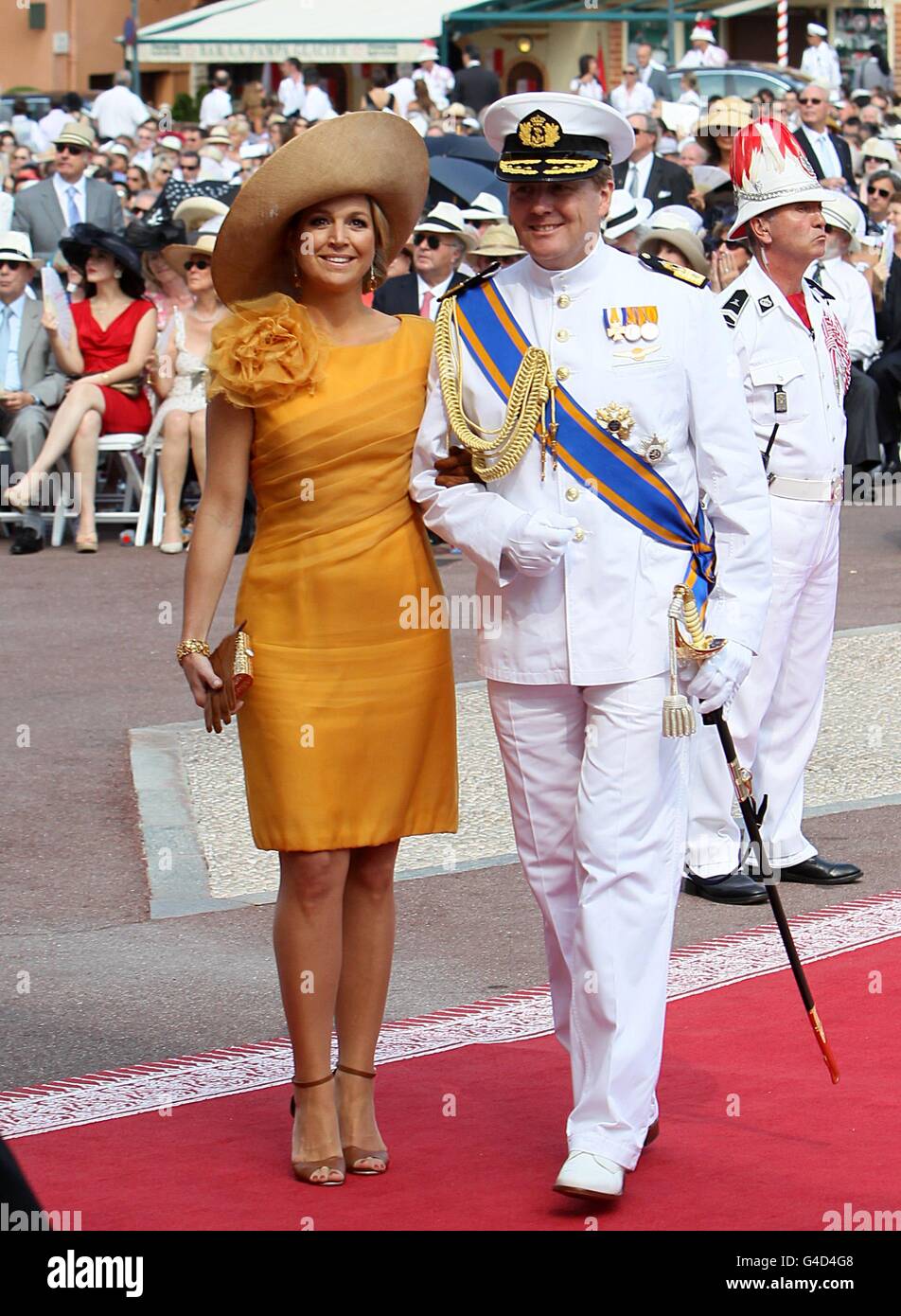Willem-Alexander, Prinz von Oranien und Prinzessin Maxima kommen zur ...