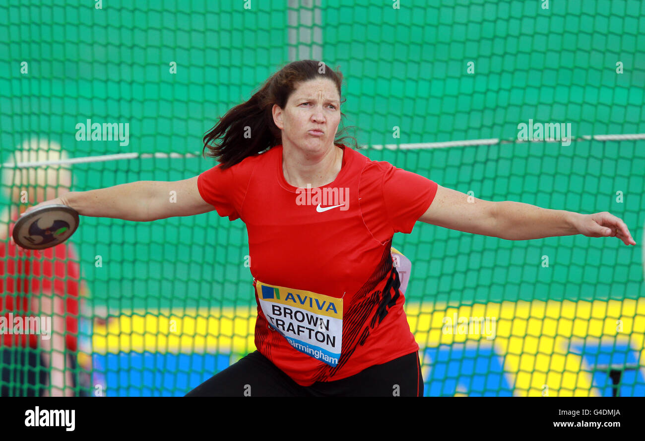 Beim Aviva Birmingham Grand Prix im Alexander Stadium in Birmingham ...