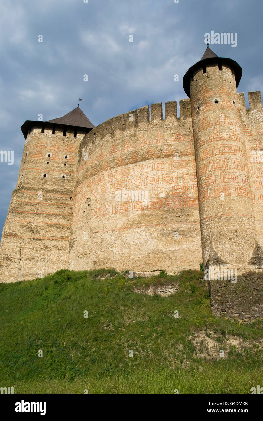 Chotiner Festung befindet sich am rechten Ufer des Flusses Dnjestr im ...