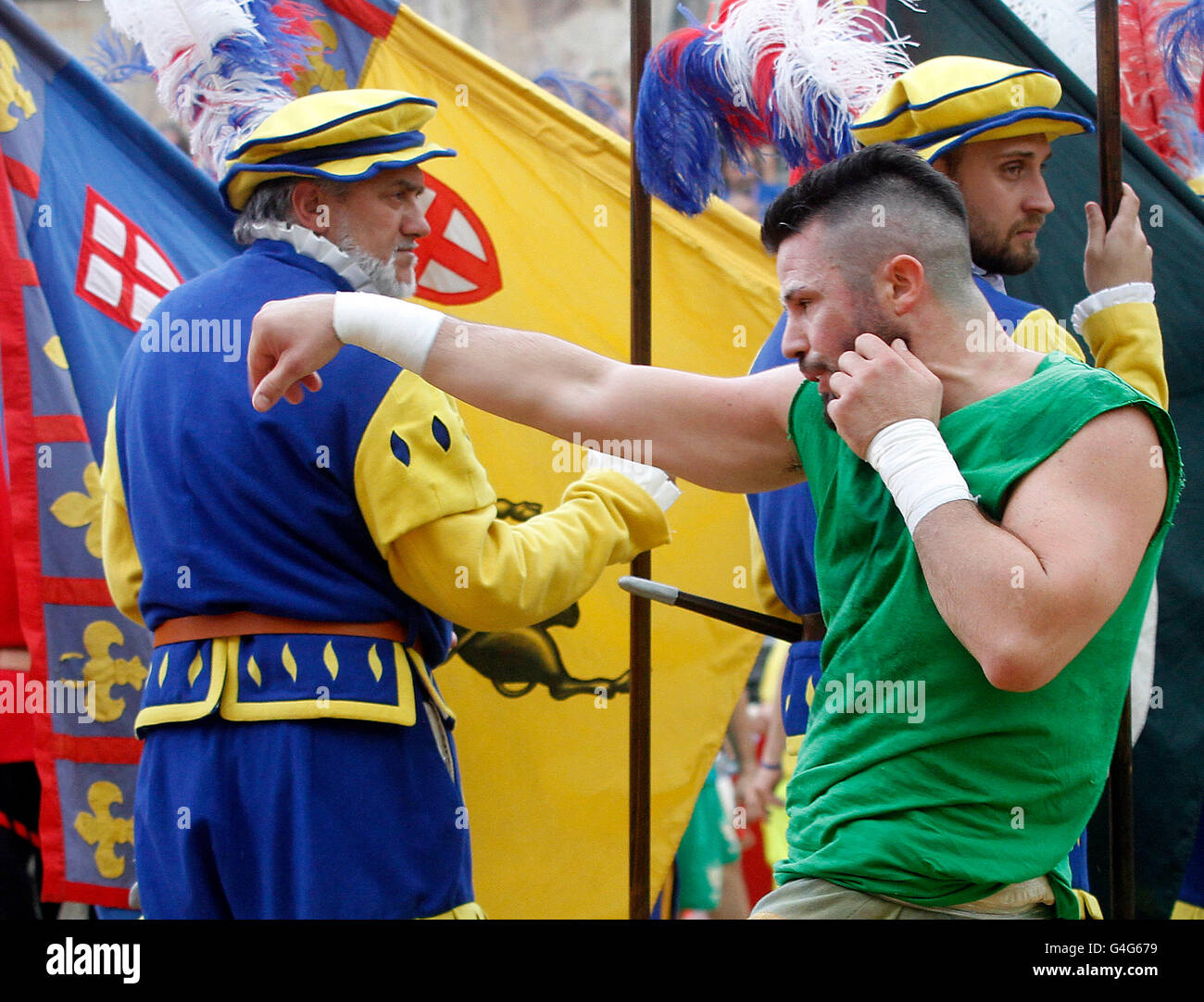 Calcio Storico Fiorentino, Florenz, Spiel der historischen Florentiner ...