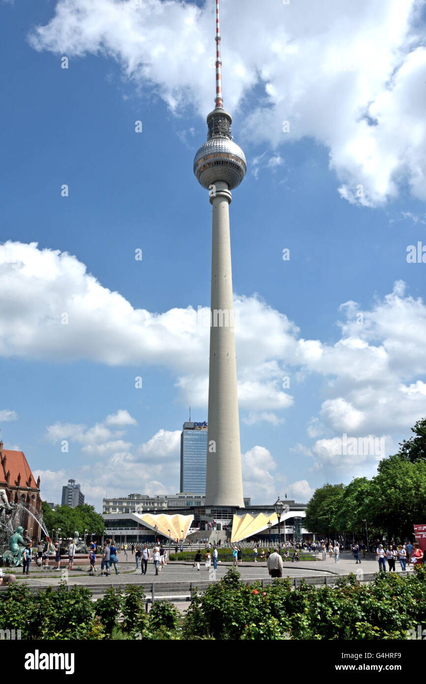 Fernsehturm TV Fernsehen Turm Marienkirche (Marienkirche) und ...