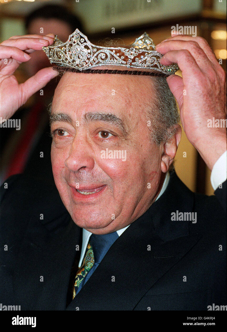 Bibliotheksfoto vom 7/1/98 von Harrods-Chef Mohamed Al Fayed, der seinen Antrag auf britische ...