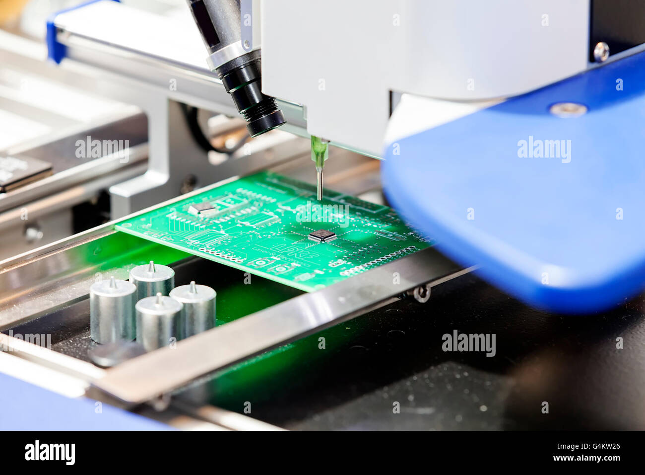 Mikrochip Produktion Stockfotos und -bilder Kaufen - Alamy