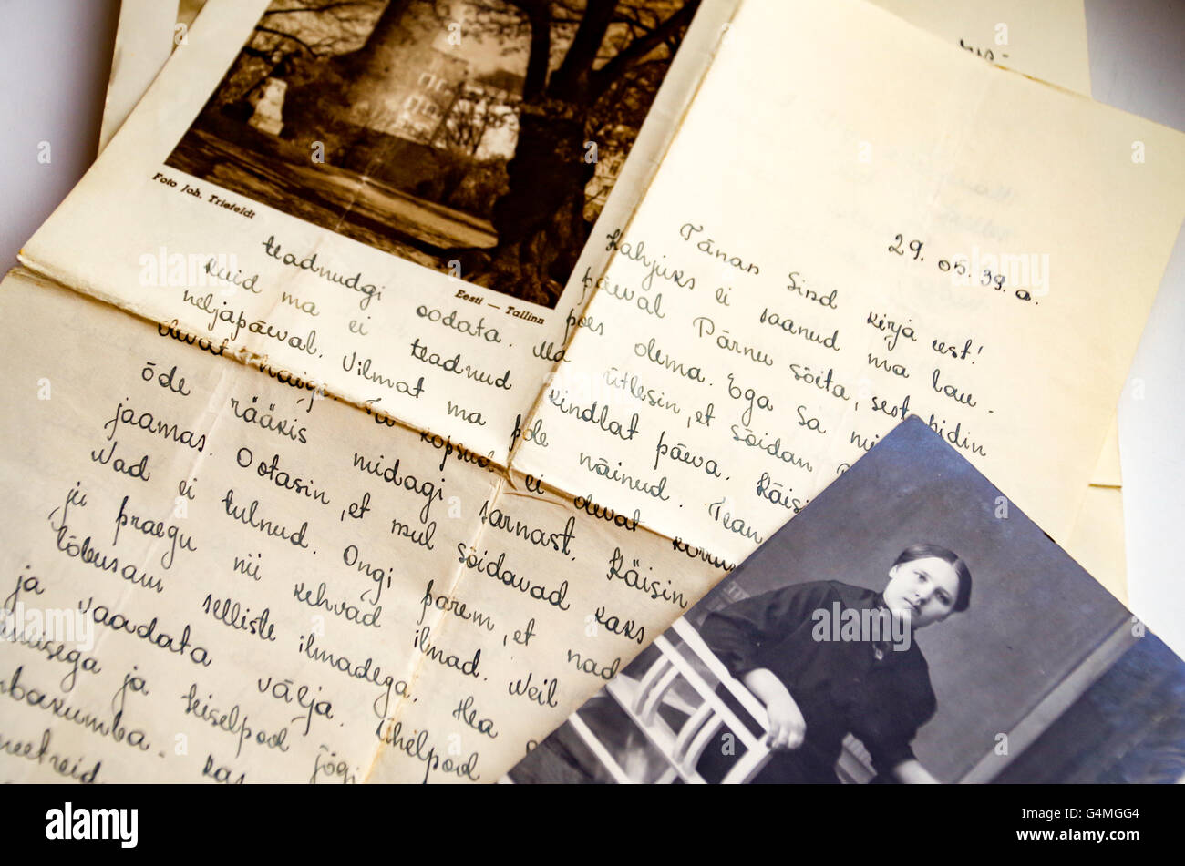 Old handwritten letter -Fotos und -Bildmaterial in hoher Auflösung – Alamy