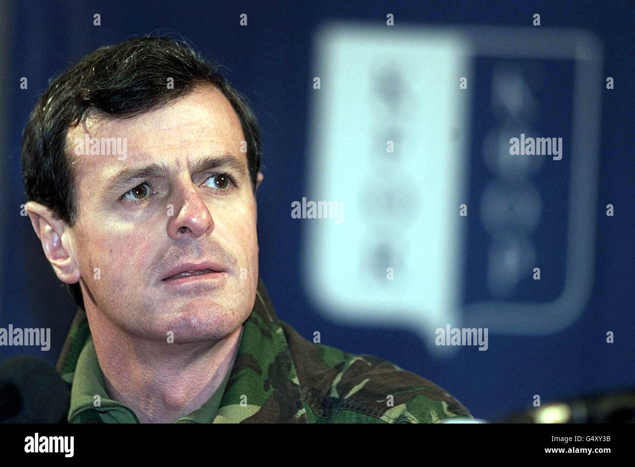 Brigadier Richard Shirreff, Kommandeur der 7. Panzerbrigade im Kosovo ...