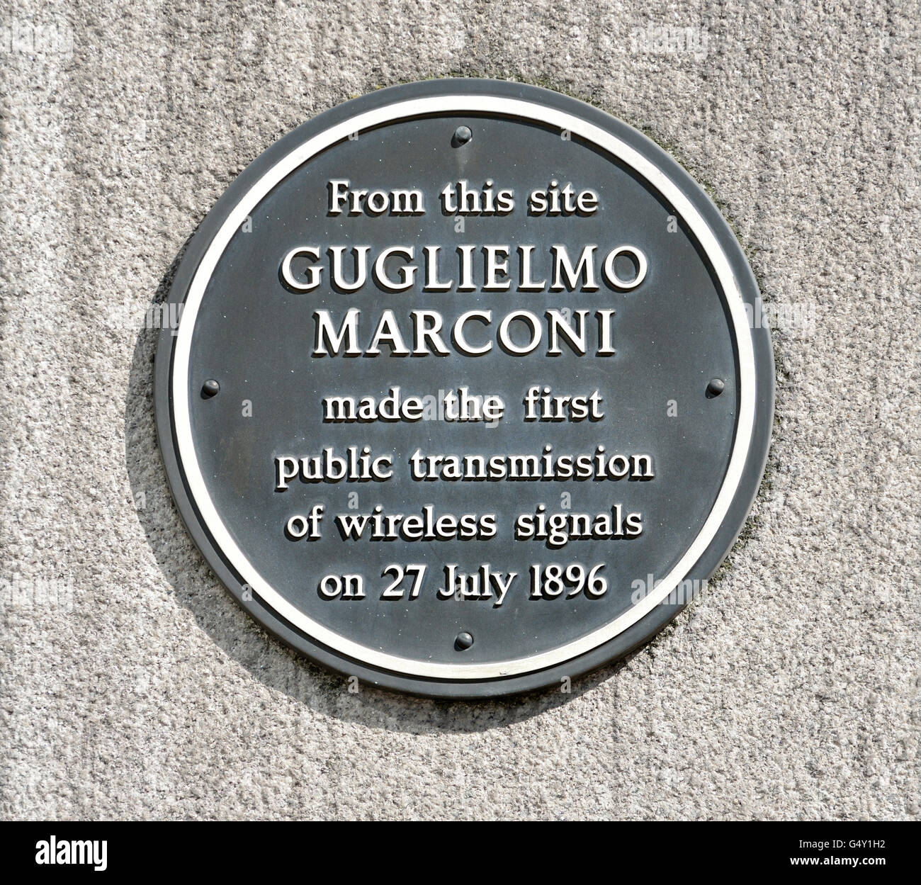 Gedenktafel guglielmo marconi -Fotos und -Bildmaterial in hoher ...