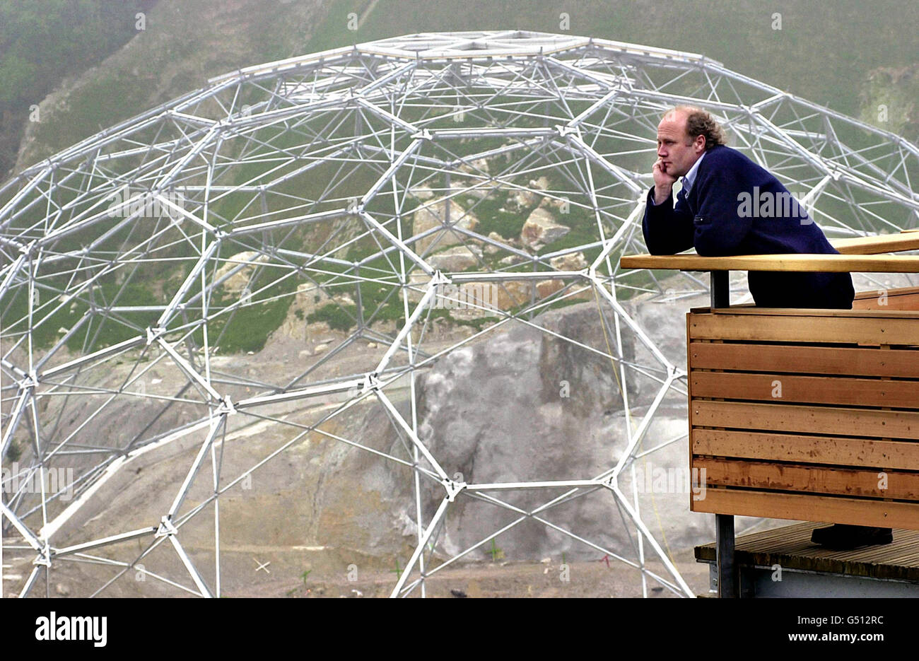 Tim Smit, Chief Executive of the Eden Project at Bodelva, near St ...