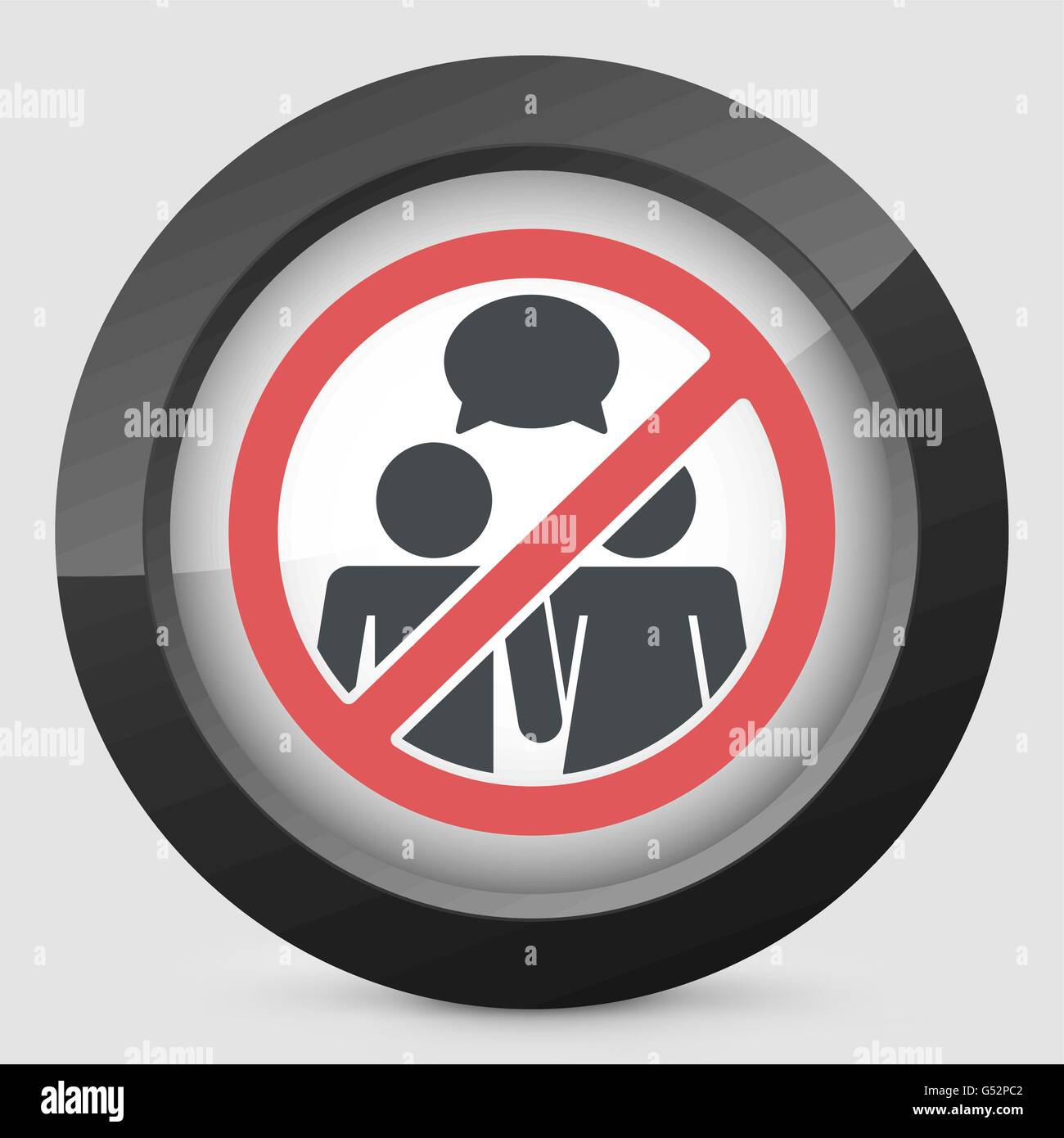 Sprechen verboten -Fotos und -Bildmaterial in hoher Auflösung – Alamy