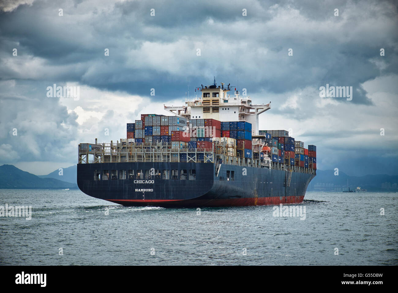 Containerschiffe heck -Fotos und -Bildmaterial in hoher Auflösung – Alamy
